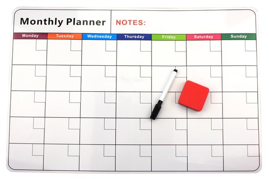 Lowander familieplanner magnetisch whiteboard A2 35x53 cm ...