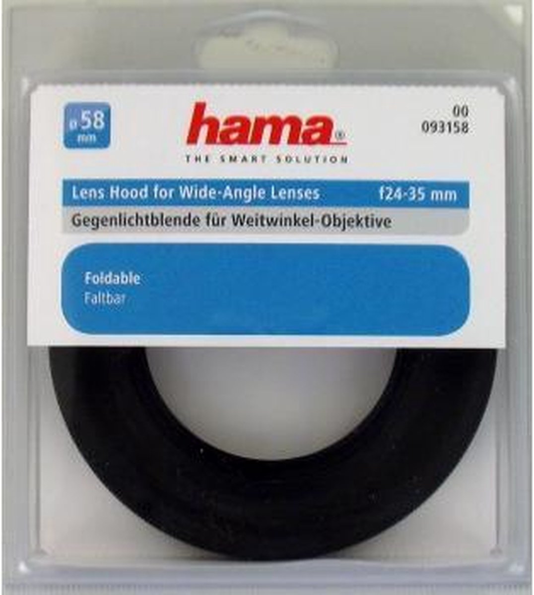 Hama Zonnekap Rubber Wide Angle 58 mm | bol.com