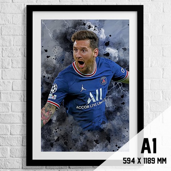 Poster PSG voordeelset 3 stuks - A1 Formaat - Posters Messi Neymar ...