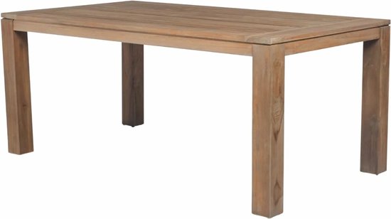 Tierra Outdoor Tuintafel Alaska - Teakhout - Rustic Grey - 4-6 persoons ...