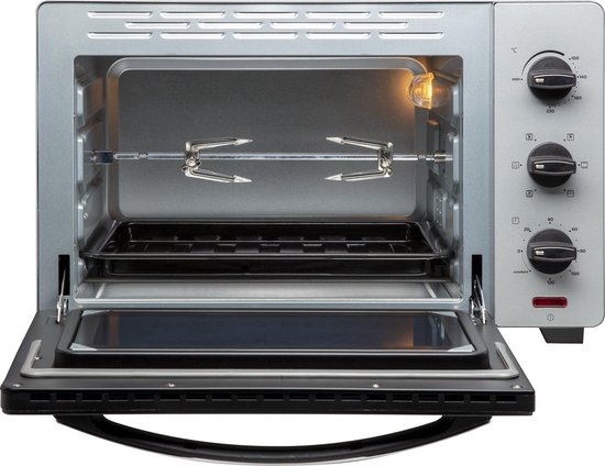 Vrijstaande Oven - Mini Oven - 30 Liter - 1600W - Zilver | bol.com