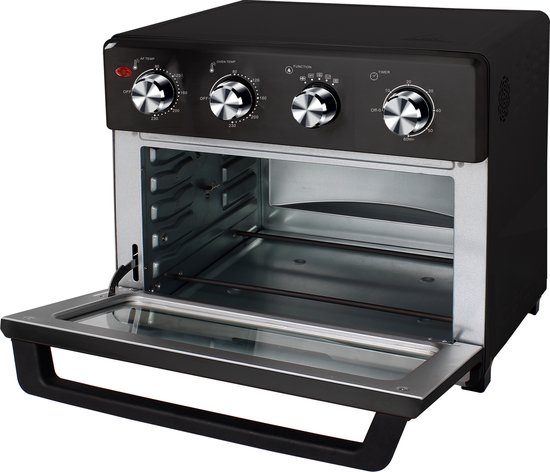 TurboTronic AF32MRD Airfryer XXL en Oven – Heteluchtfriteuse - 32 Liter – Zwart | bol.com