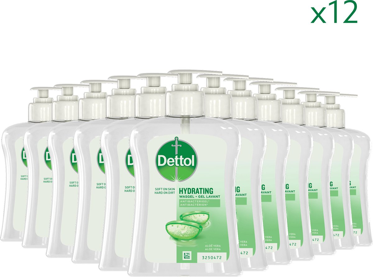 Dettol Handzeep - Antibacterieel - Verzachtend - Aloe Vera - 250ml x12 ...