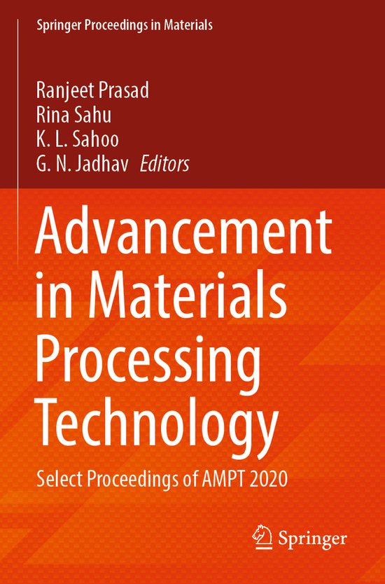 Springer Proceedings in Materials- Advancement in Materials Processing ...