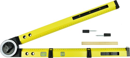 Geko Zwaaihaak - Waterpas - Hoekmeter - 50cm - 270° | bol