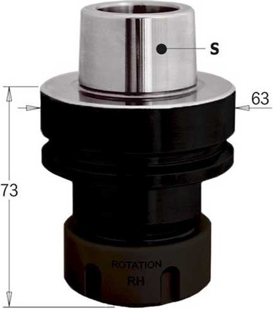 CMT - HSK precisie-spantanghouder ER32 - Snijgereedschappen | bol