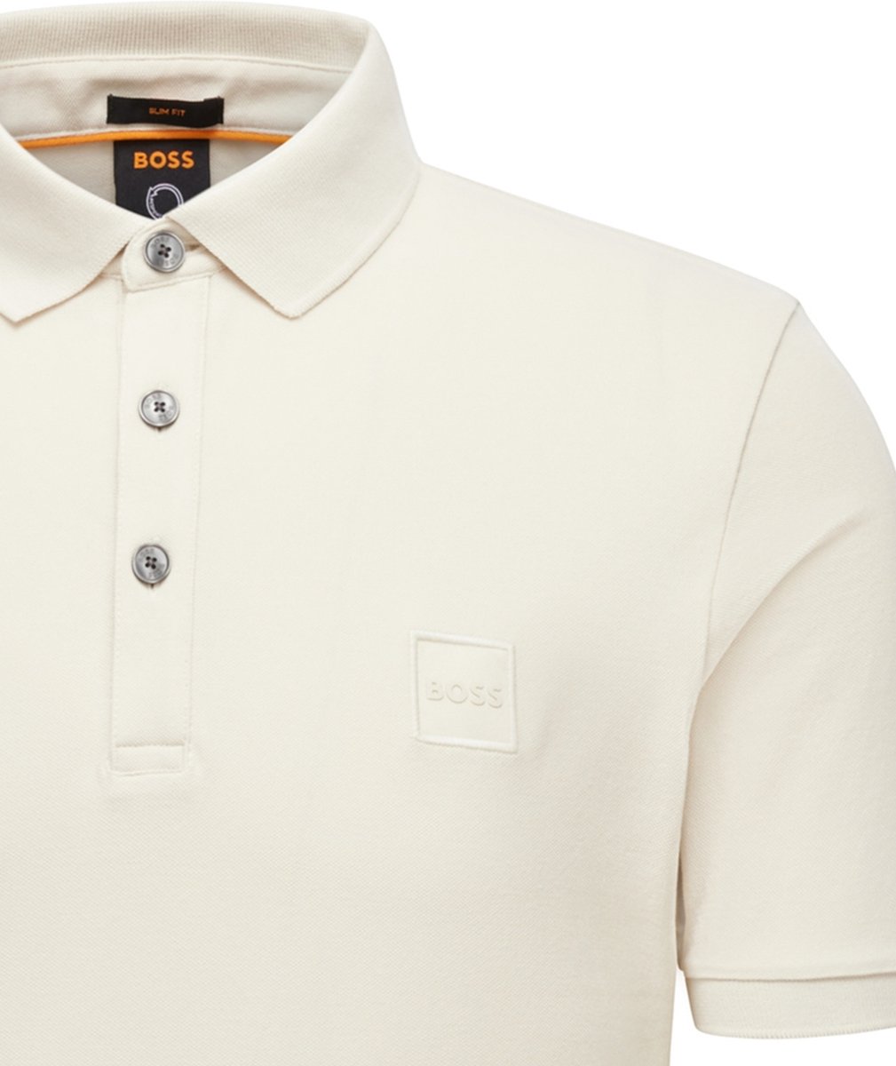 Hugo Boss - Passenger Polo Beige Melange - Slim-fit - Heren Poloshirt ...