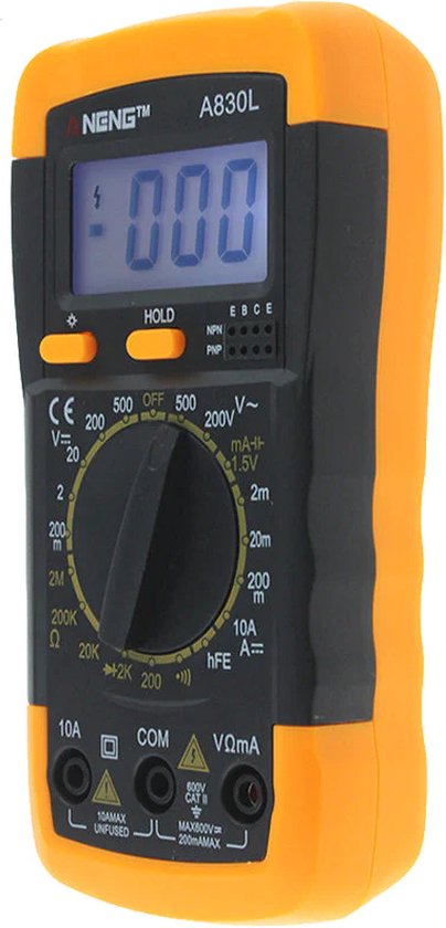 Multimètre numérique Aneng A830l Tension AC / DC et courant AC / DC ...