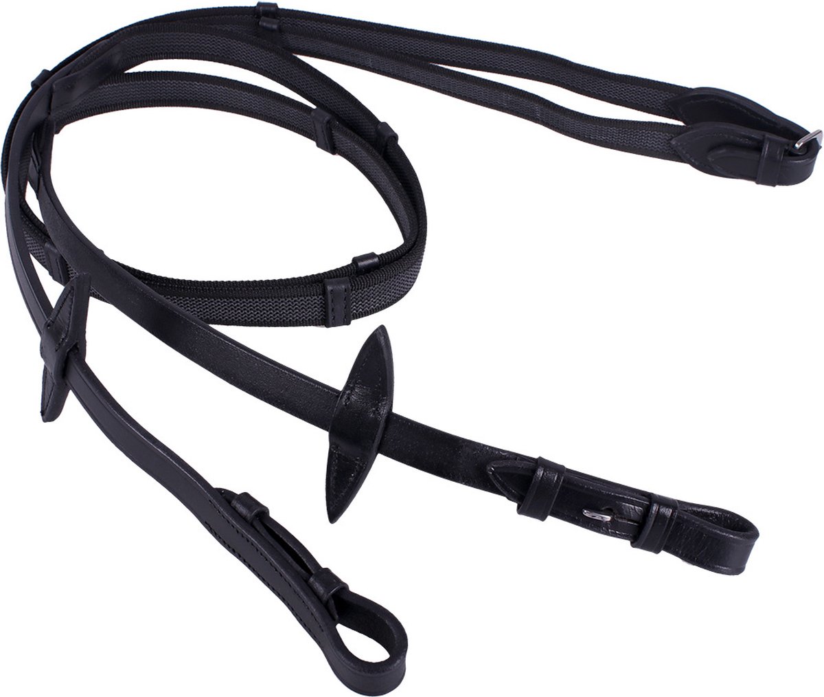 Qhp Teugel antislip met stops Brown - Shet | Teugels paard | bol.com