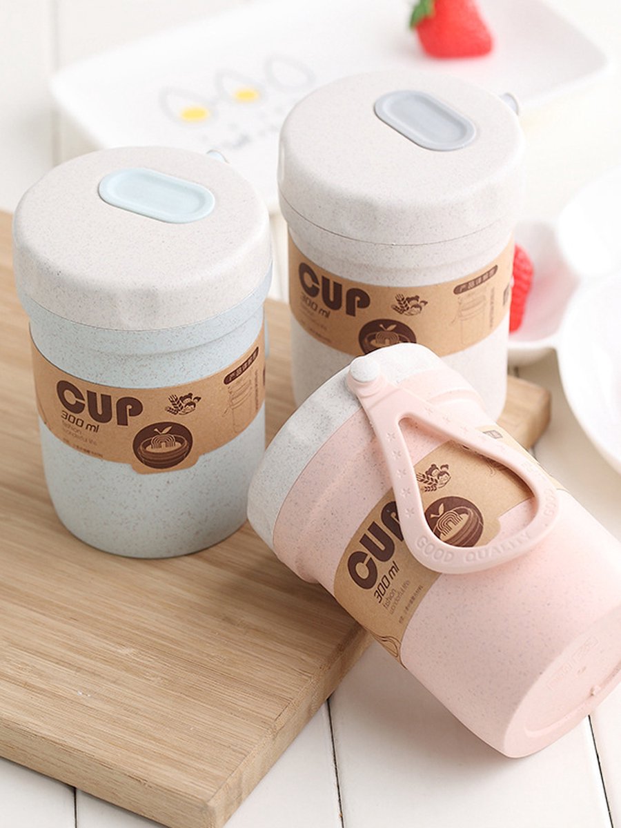 Deluqse Magnetron Soepbeker - 2 Pack - Roze/Blauw - Duurzaam - 300ml ...