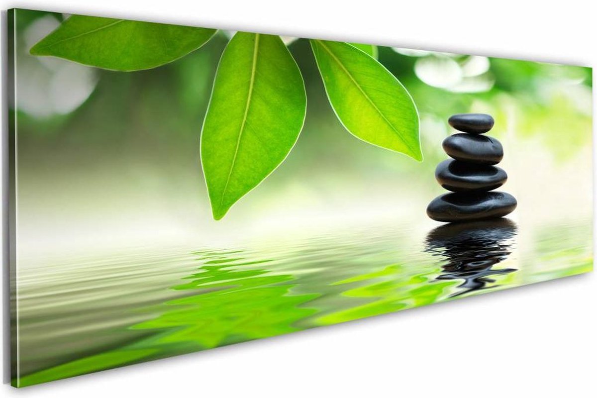 Schilderij - Natuur en zen , groen | bol.com