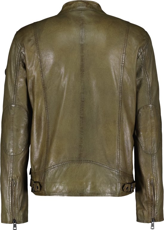 Donders 1860 Leren Jack - Modern Fit - Groen - 50 | bol