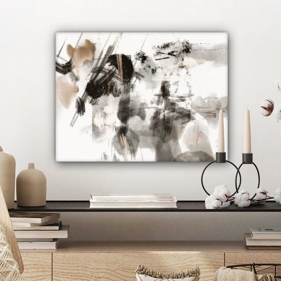 Schilderij - Verf - Zwart wit - Kunst | bol.com