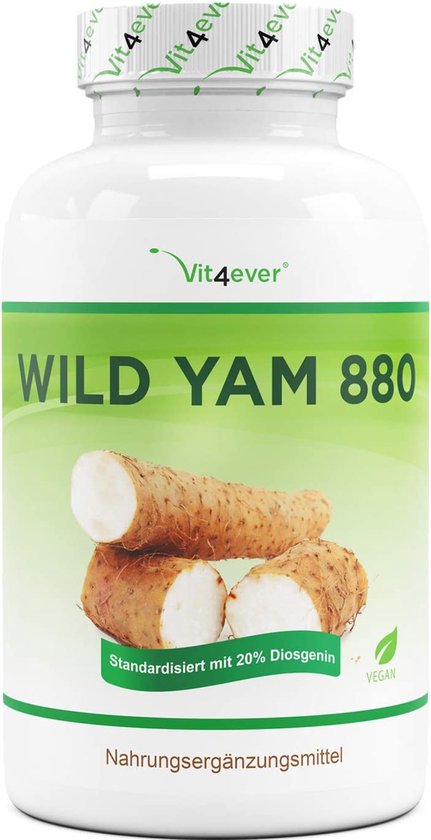 Wild Yam Wortelextract - 240 capsules (4 maanden) - Premium: Originele ...