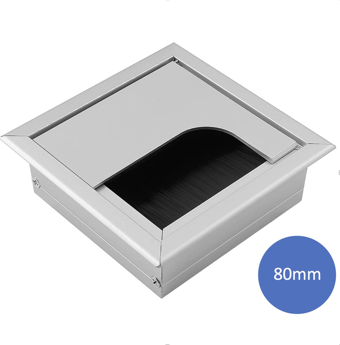 Noble Kabeldoorvoer Bureau - Vierkant - Kabelgoot Bureau - Kabelgat met ...