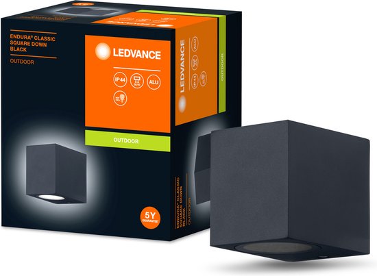 Ledvance LED Armatuur GU10 | Endura Classic Square Down Black | bol