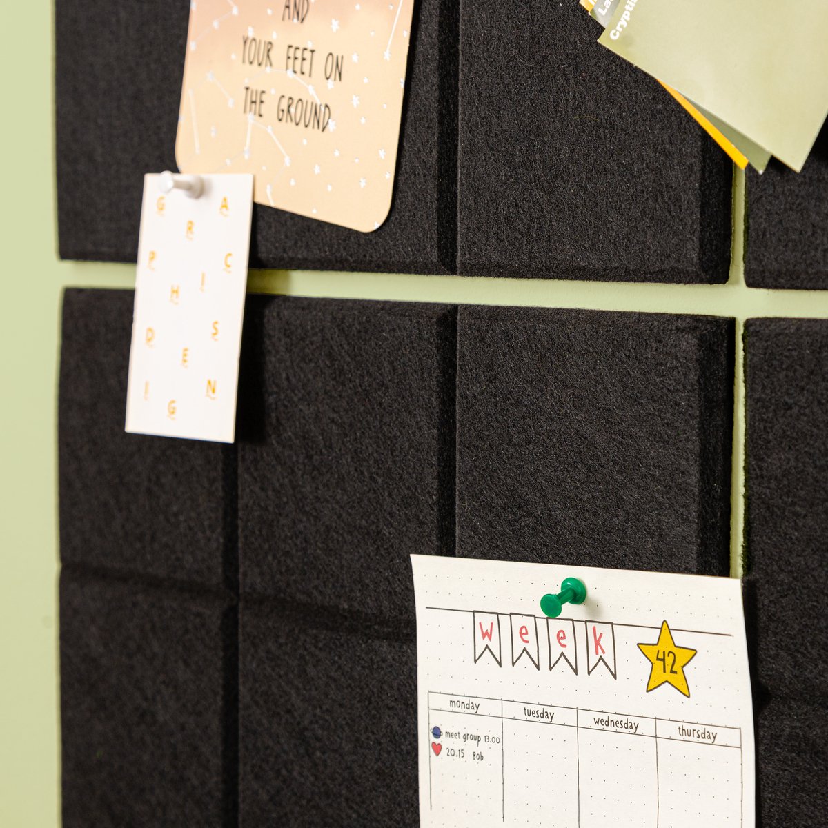 Vita Autentica Notice Board / Memo Board Feutre Self Adhesive - Set de ...