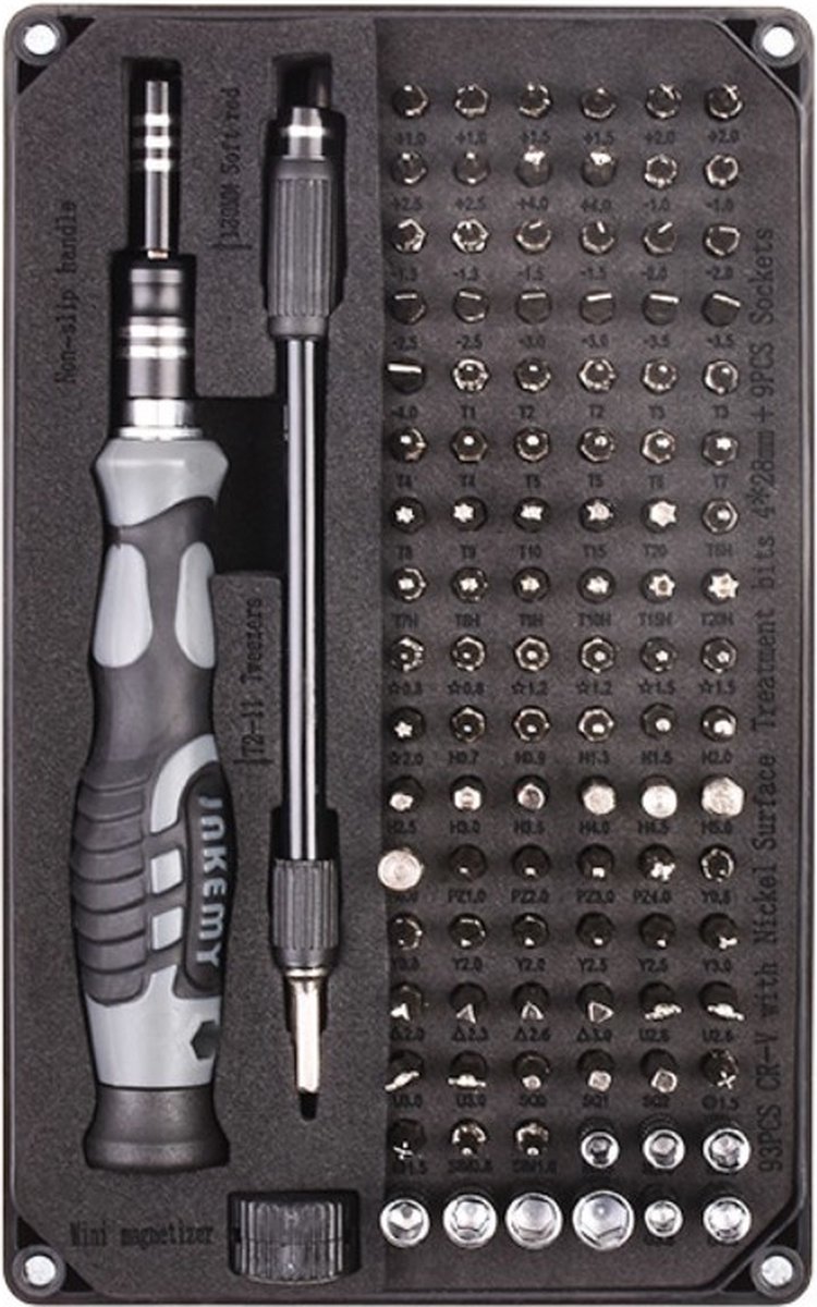 JAKEMY JM-8176 - Schroevendraaier - Set - 106 in 1 | bol.com