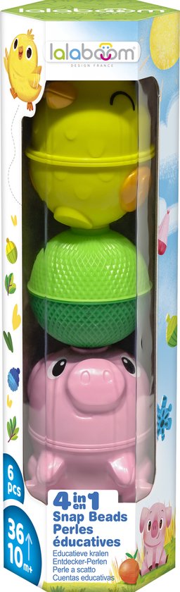 Lalaboom Set dieren (6 st) Kip en Varken | bol