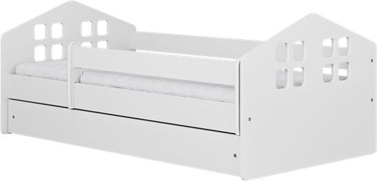 Kocot Kids - Bed Kacper wit zonder lade met matras 160/80 - Kinderbed ...