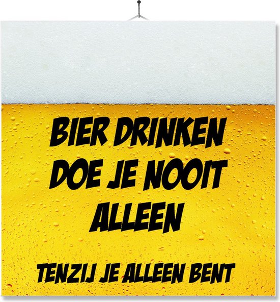 Tegel Met Opdruk | Grappig | Humor | Verjaardag kado | Bierdrinken doe ...