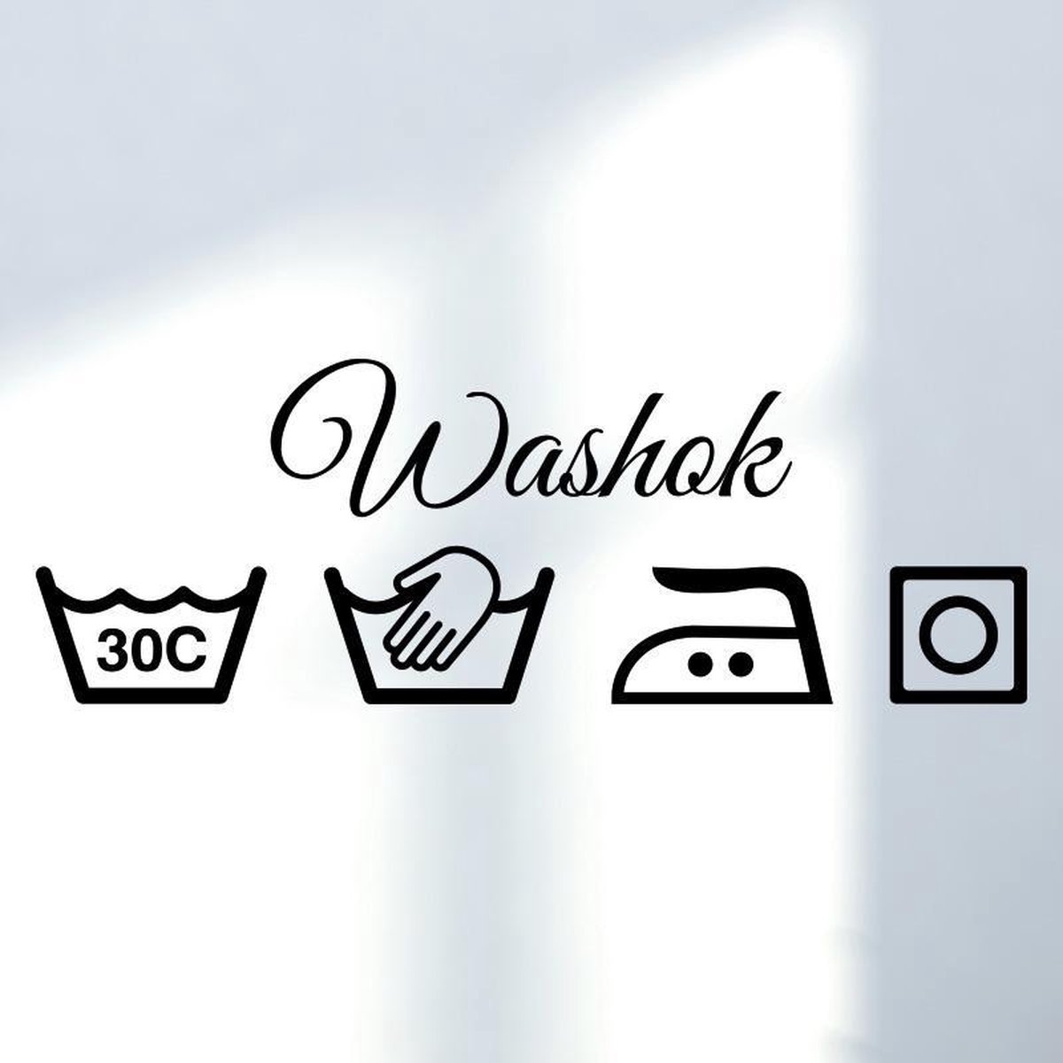 Muursticker washok symbolen | bol.com