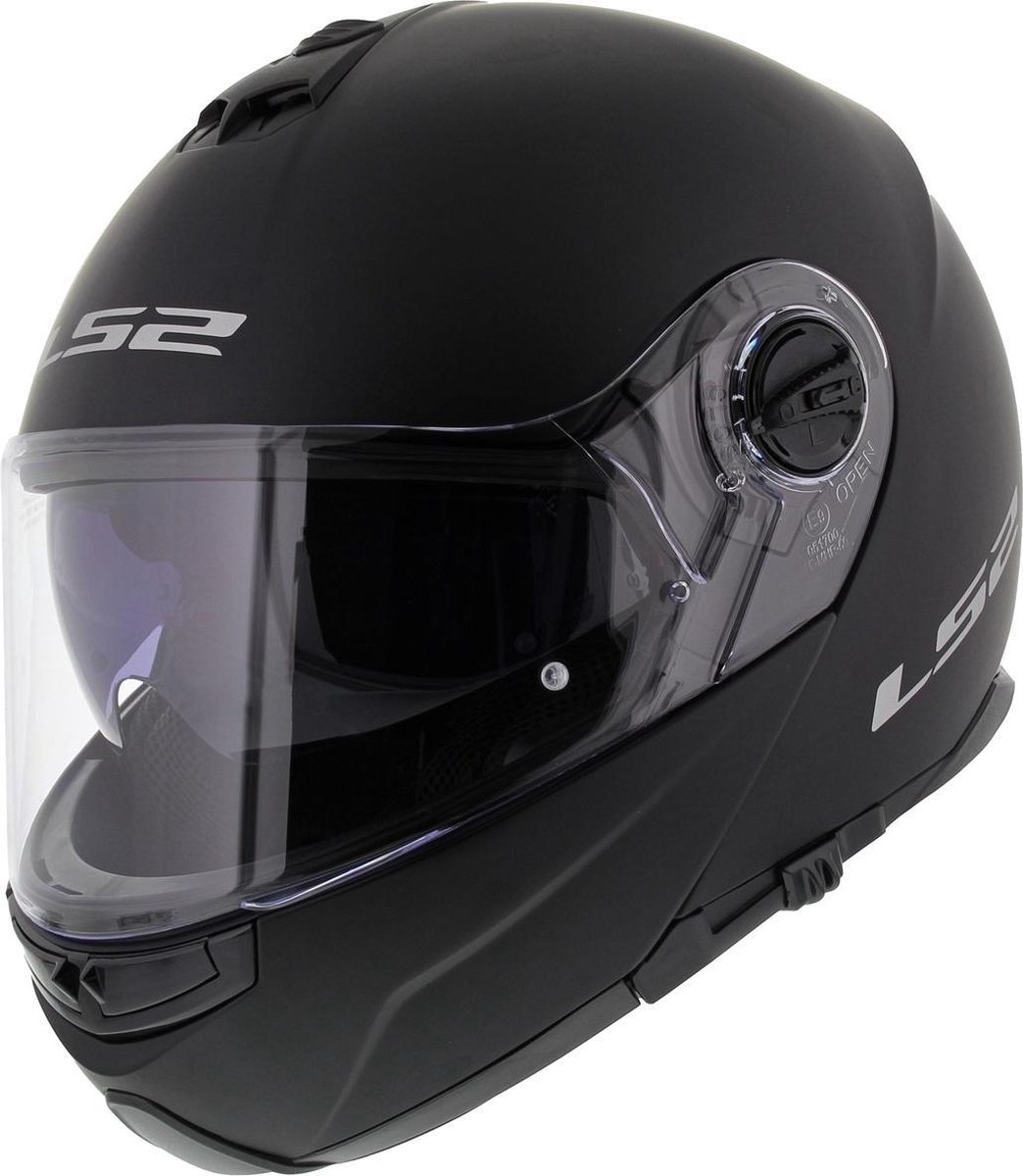 Casque modulable LS2 FF325 Strobe Solid - Casque moto - Noir mat ...