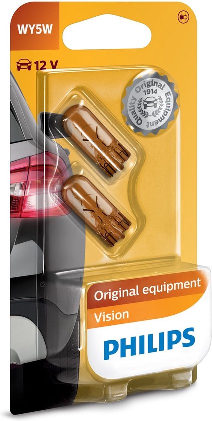 Philips WY5W W2,1x9,5d 12V 5 B2 | bol