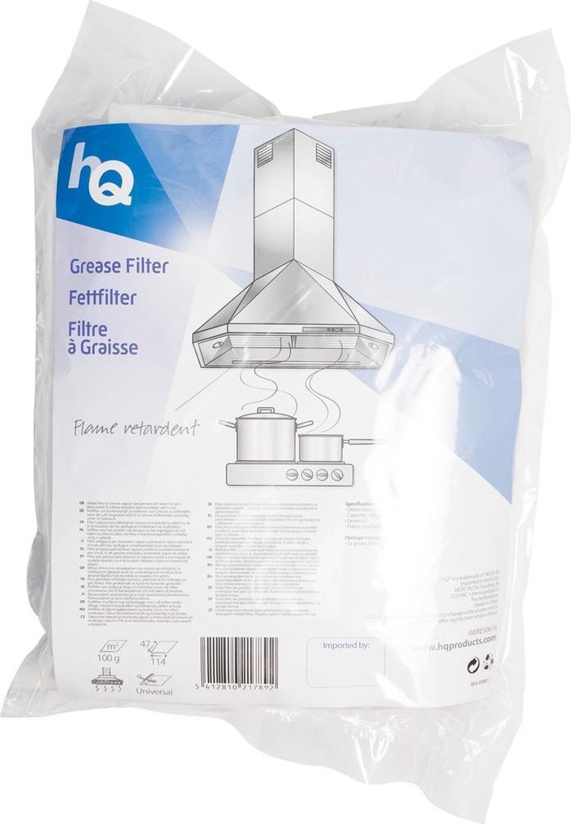 HQ W4-49902/4 afzuigkapaccessoire Afzuigkap filter | bol.com