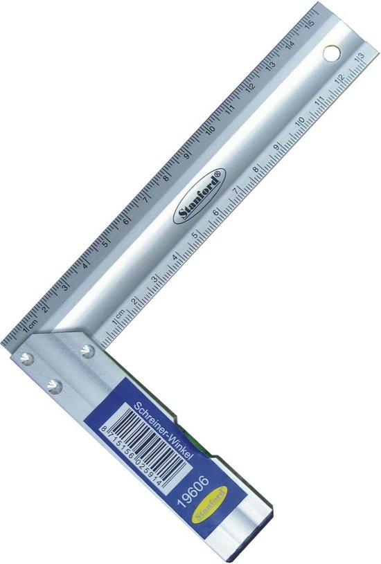 015226 Winkelhaak 150 mm aluminium | bol