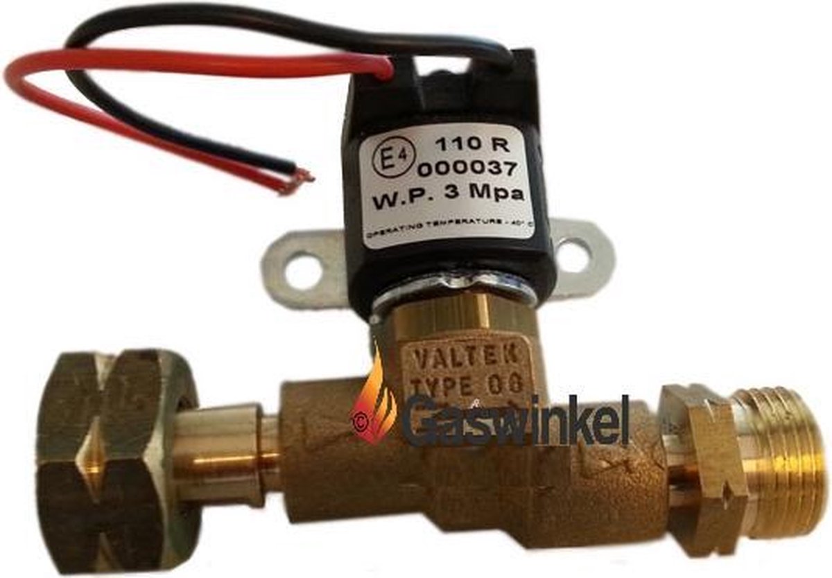 Elektronische afsluit kraan 12 volt Shell x Din | bol