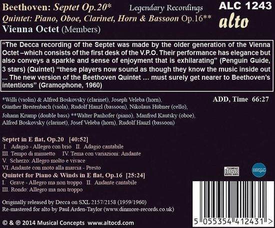 Septet Op.20, L. van Beethoven | CD (album) | Muziek | bol.com
