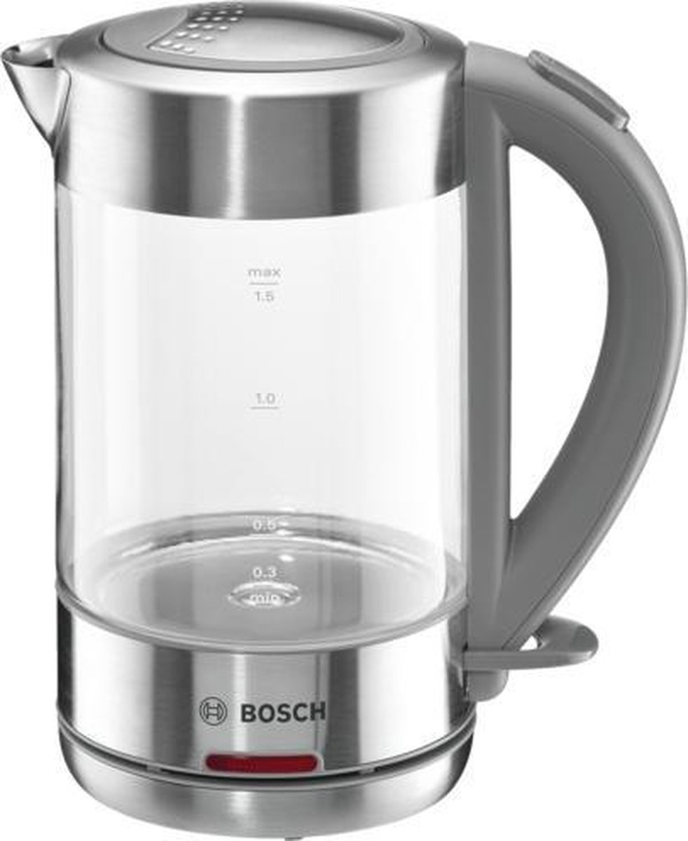 Bosch TWK7090 - Design Waterkoker - RVS en Schott Duran glas | bol.com