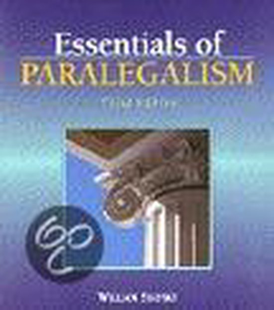 Essentials Of Paralegalism | 9780314129000 | William Statsky | Boeken | bol