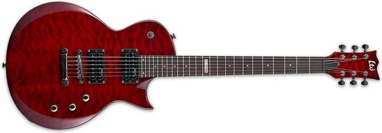 ESP LTD EC100QM See Thru Black Cherry elektrische gitaar | bol.com