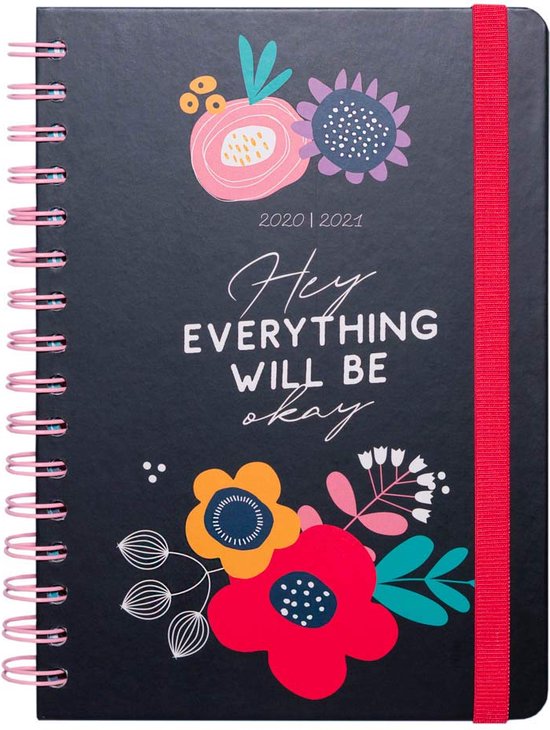 Erik Planner - Schoolplanner Bloemen - Kalender Weekoverzicht 2020/2021 ...