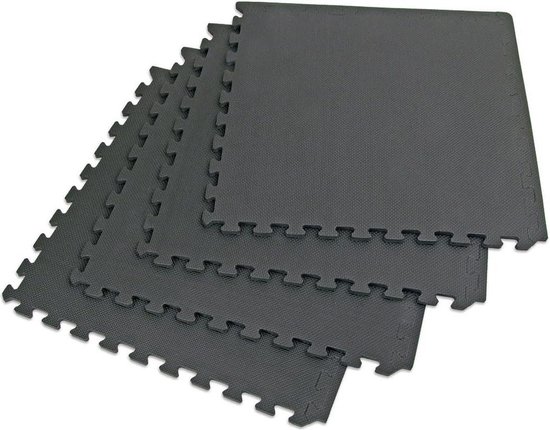 Interlocking Mats x 4pcs - Home Gym Garage Floor Yoga Fitness Exercise ...