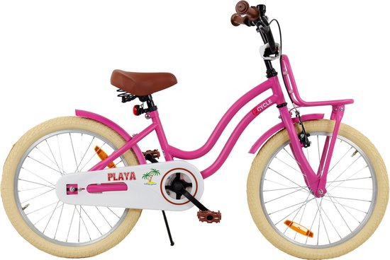 2Cycle Playa - Kinderfiets - 20 inch - Voordrager - Roze - Meisjesfiets ...