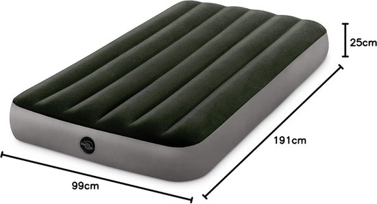 Luchtbed met ingebouwde pomp 1-Persoons 99cm x 191cm x 25cm ...