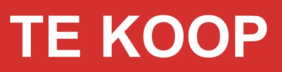 Rood | Te Koop Stickers voor Makelaars - 6 Stuks, 40x10cm | bol