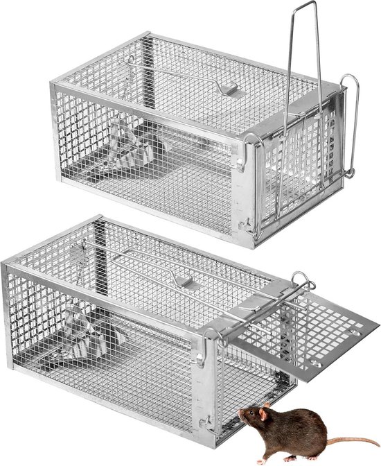 Levenval muizenval 2 stuks levend -27 x 14 x 11 cm voor muizen en ...
