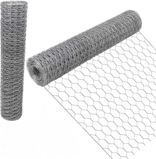 Kippengaas 40cm x 15m - Gegalvaniseerd Kippengaas Roll - Zeshoekig Gaas ...