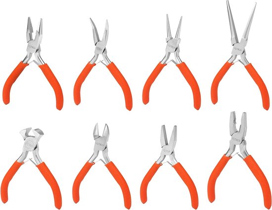 Mini Jewelry Pliers Kit Set with Soft Handles - Precision Wire Pliers ...