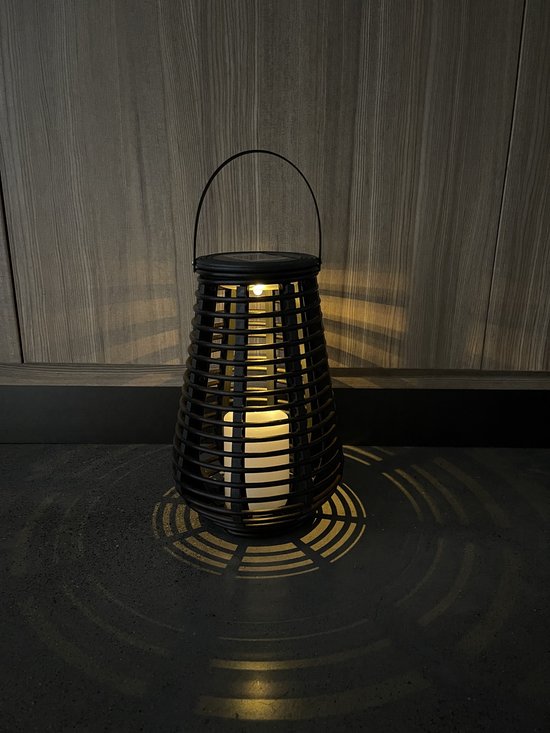 Solar Tuinverlichting - Quokware Staande Ovale - Solar - Rotan Tuinlamp ...