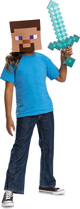 MINECRAFT (MOJANG), Minecraft Sword & Mask Set, One Size Child | bol