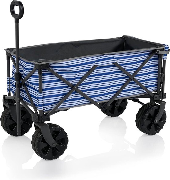 Opvouwbare handkar 103 l Yot 70 kg met laadklep en transporttas - HC ...