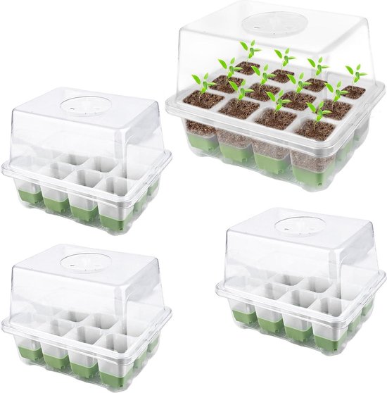 Kweekbak kweekplaat potplaat 12 plantengaten herbruikbare kweekplaat ...