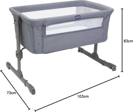 Next2Me Essential Babybed - Kinderbedje met 6 Hoogte Levels ...