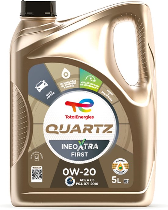 Total Quartz Ineo Xtra First 0w20 motorolie 5 liter | bol