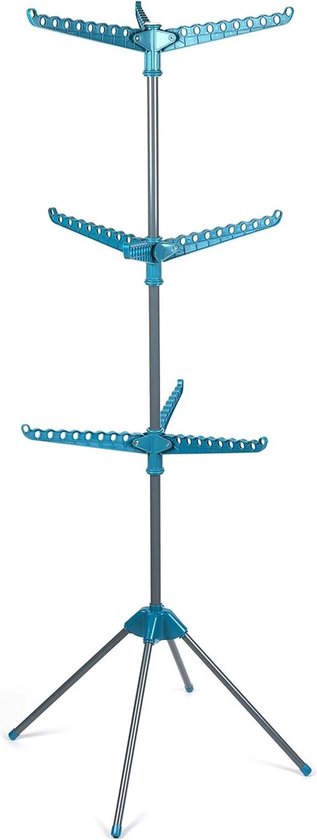 9 Arm Clothes Laundry Airer Indoor Drying Rack - Folds Down - Ridged ...